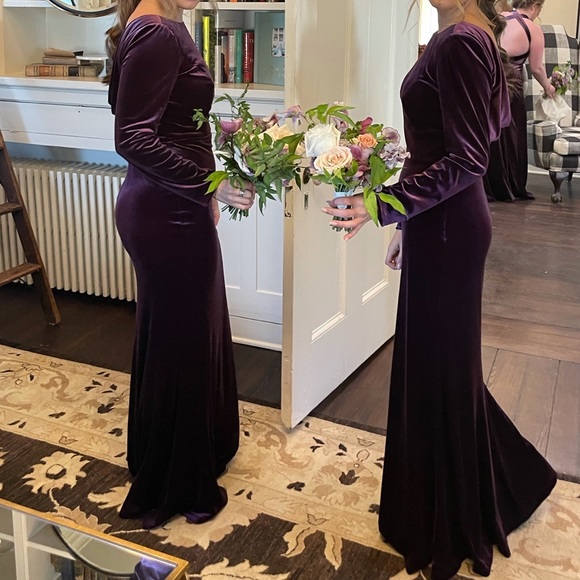 Revelry | Dresses | Revelry Purple Gemma Velvet Gown | Poshmark